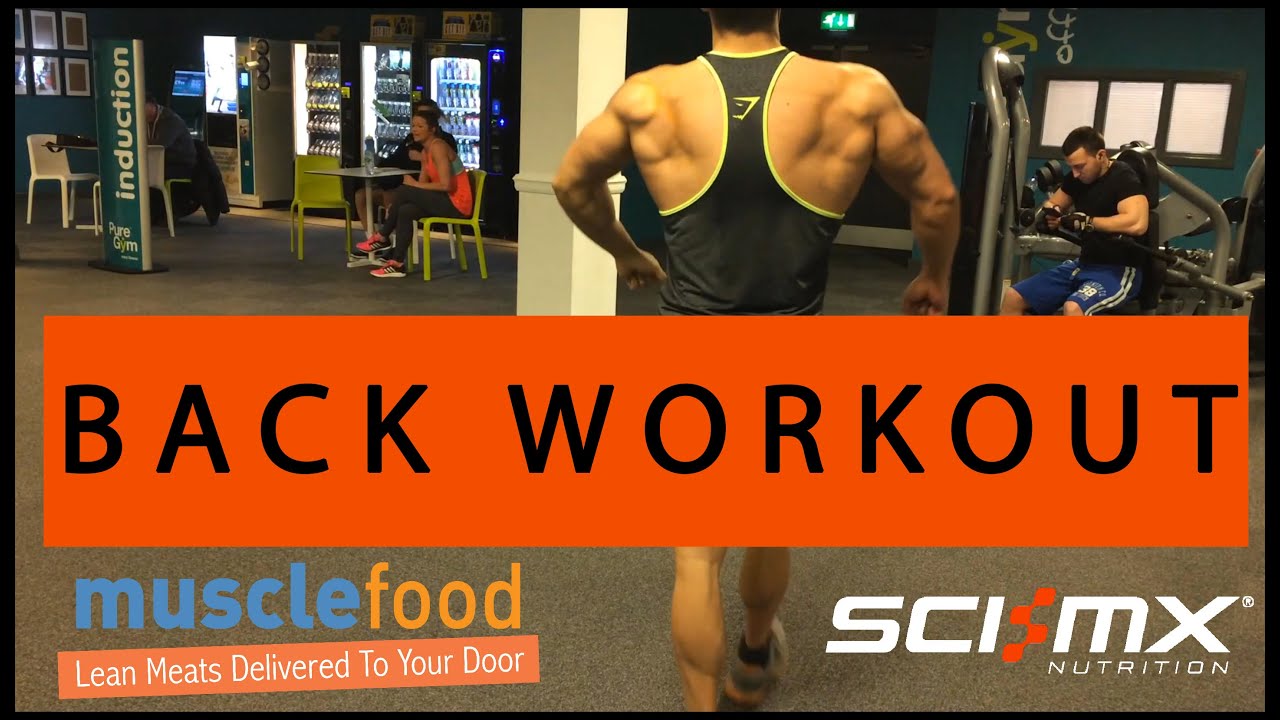Back Workout and Musclefood Unboxing - YouTube