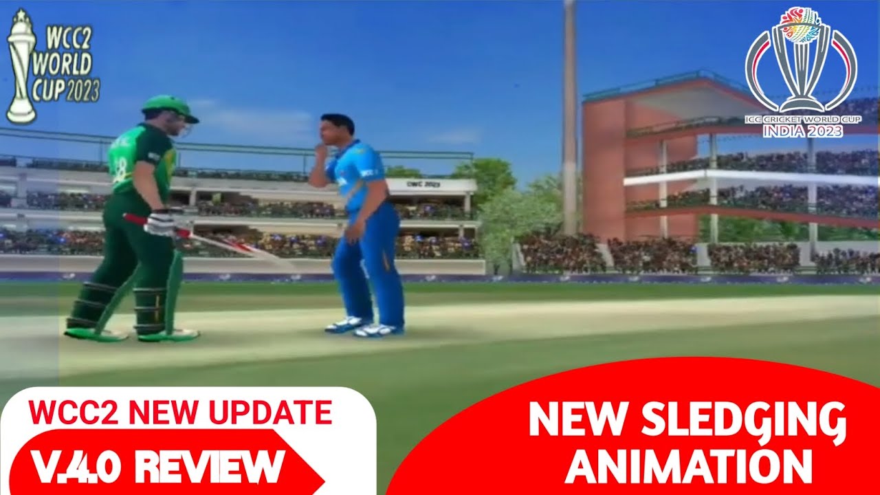 Wcc2 New Update Sledging Animation | Wcc2 World Cup - YouTube