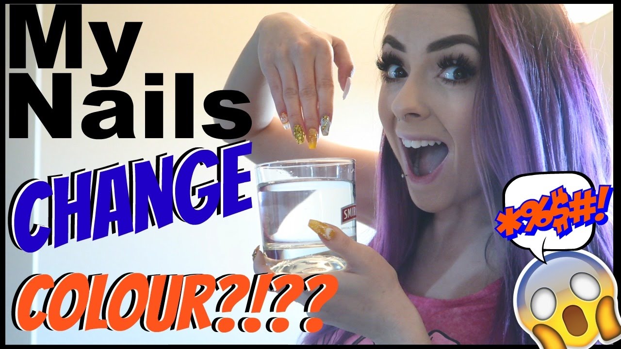 My Nails CHANGE COLOUR in Cold Water!!!! - YouTube
