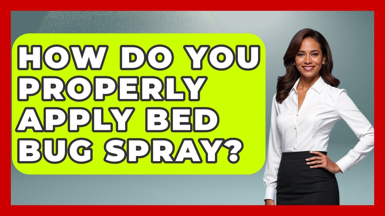 How Do You Properly Apply Bed Bug Spray? - Insects and Invaders - YouTube