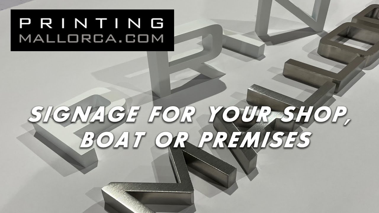 Printing Mallorca New Sign - Shop Signage, Boat Signage, Shop Signs ...