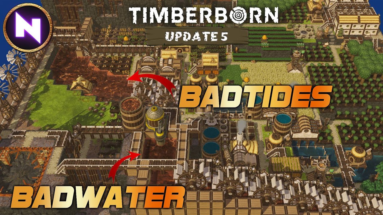 BADWATER; From Challenge To Unlimited Power In Timberborn Update 5 ...