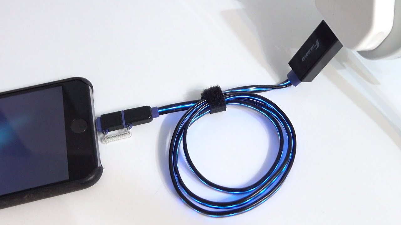 Flashing USB Cable = Bright idea - YouTube