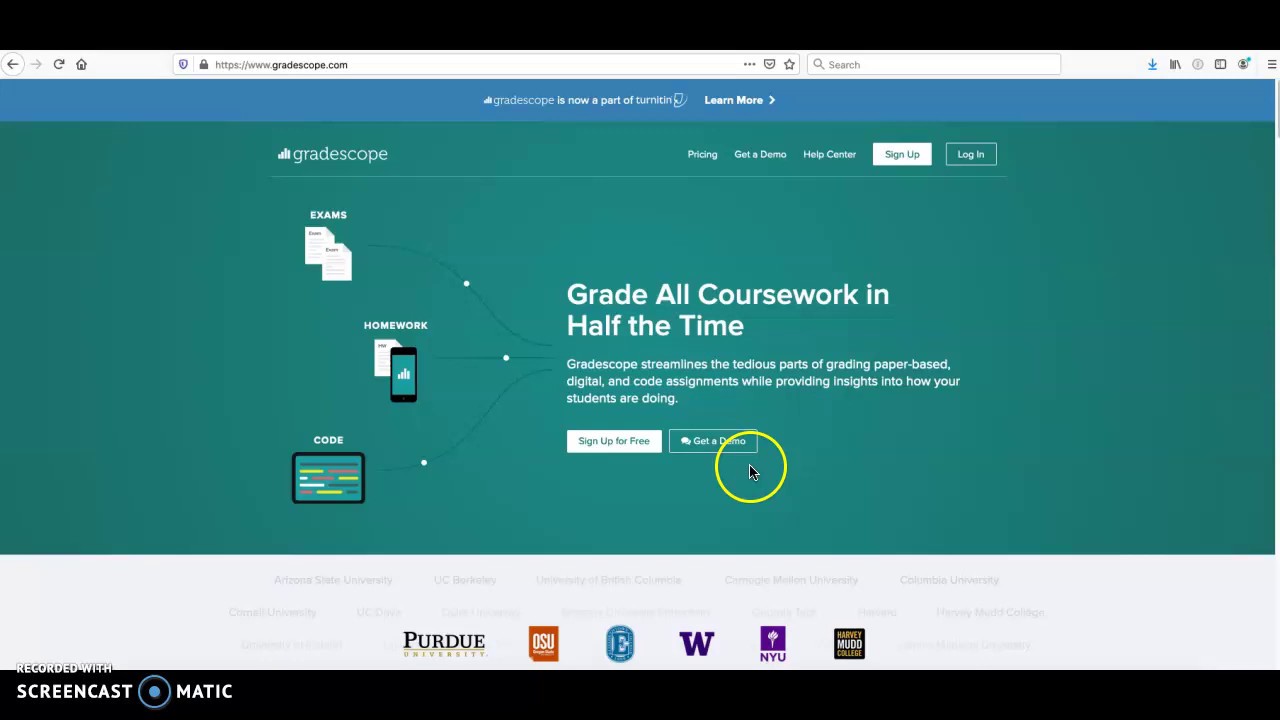 Signing up for Gradescope - YouTube