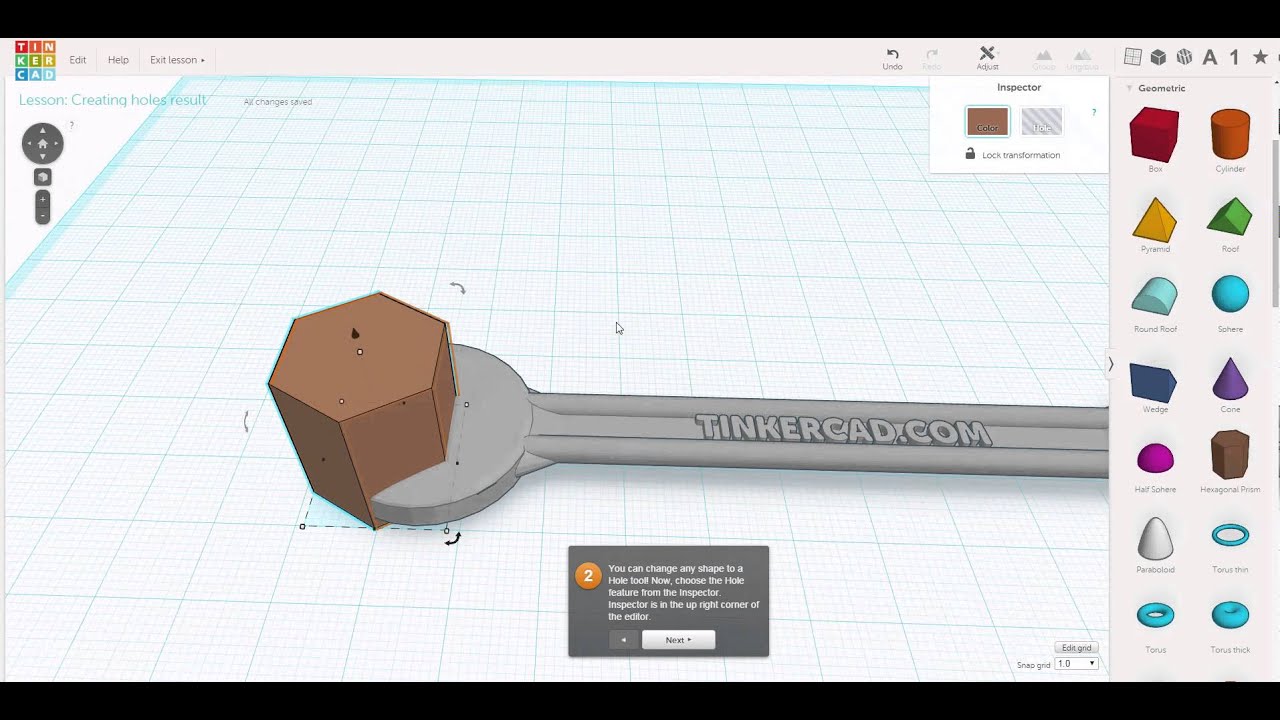 Tinkercad Lesson 2 Creating Holes YouTube tinkercad-lesson-2-creating-holes-youtube