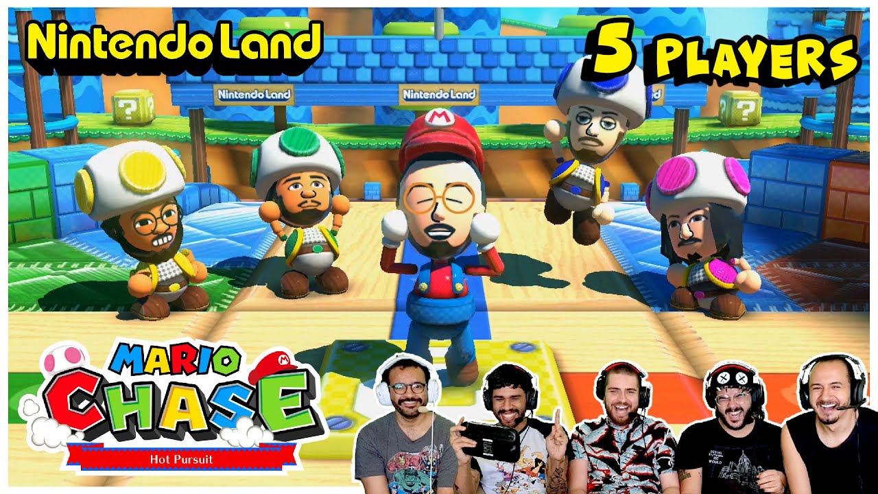 Nintendo Land - Mario Chase! 5 Jogadores Gameplay - YouTube
