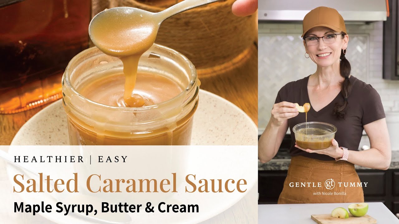 EASY Homemade Maple Syrup Salted Caramel Sauce Recipe - YouTube