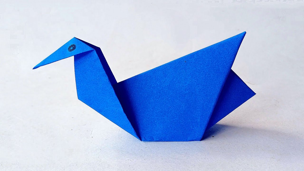 Mudahnya Melipat Origami Bebek lucu | Origami Paper Duck - YouTube