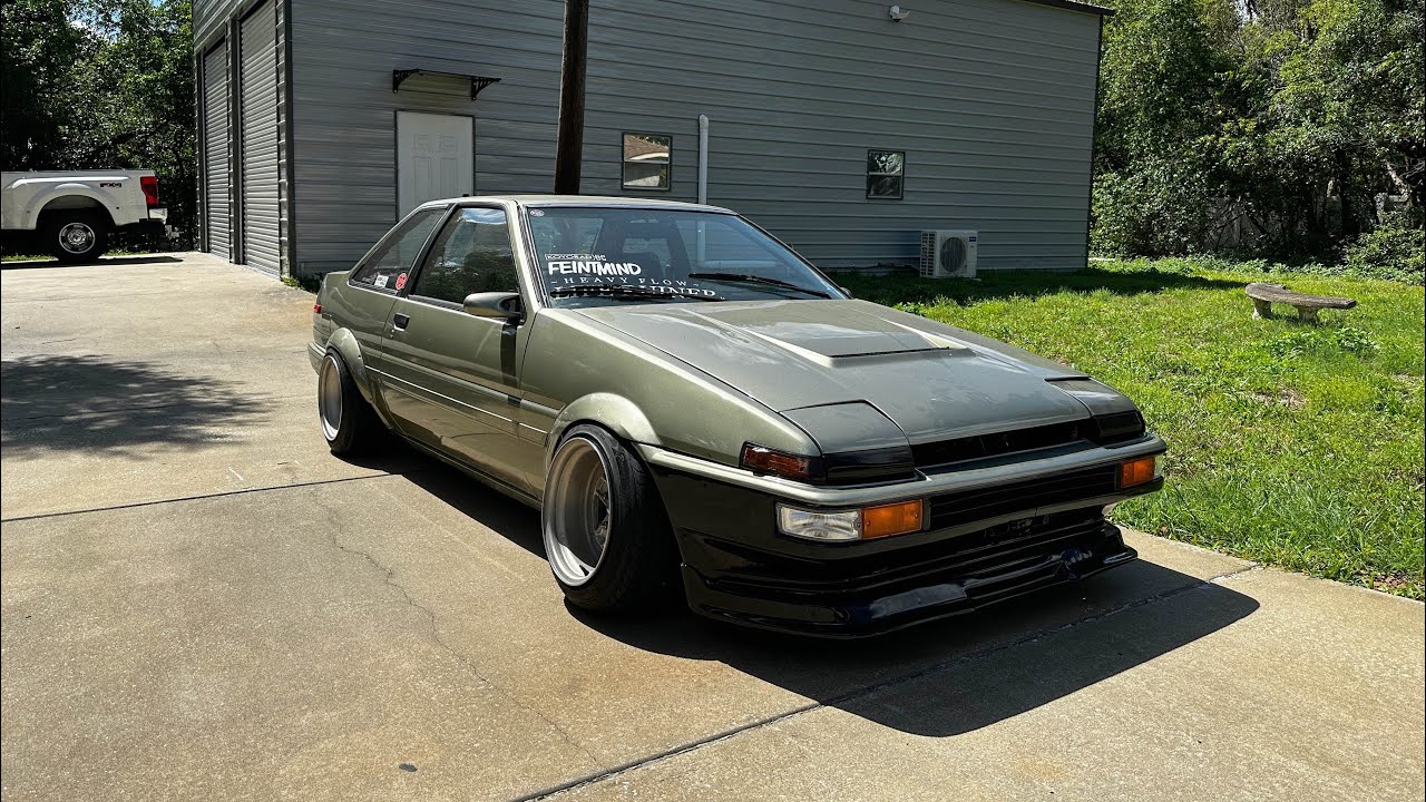 AE86 old-school nostalgia build. total transformation - YouTube