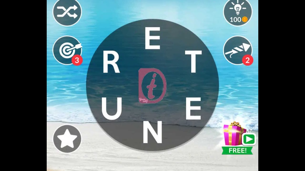 1264 Wordscapes Beach Aqua Level 1264 - YouTube