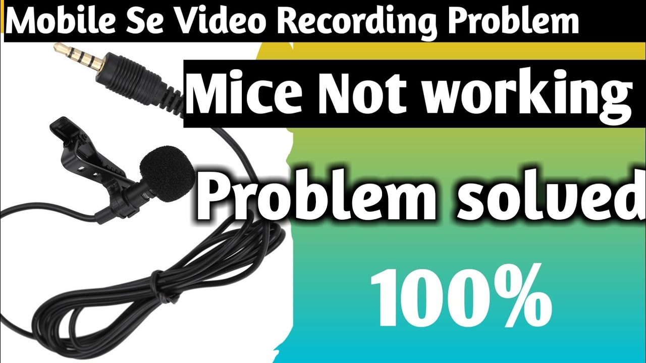 video recording 🚫 mice not working problem solved 100% video recording me mice Kam nahi Kar Raha ...