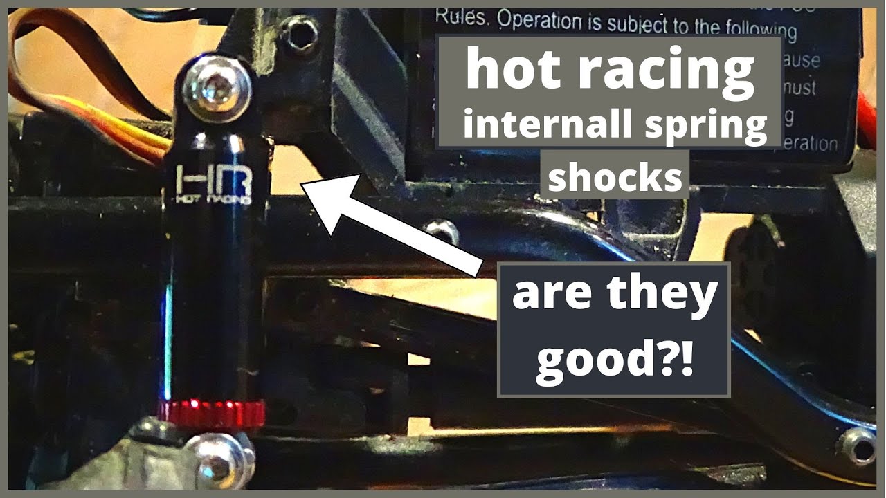 hot racing internal spring shocks with no springs?!scx24 jeep! - YouTube