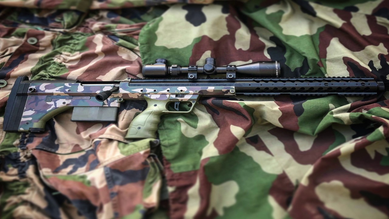 GEAR Skin Airsoftskinzone SRS_silverback installation - YouTube