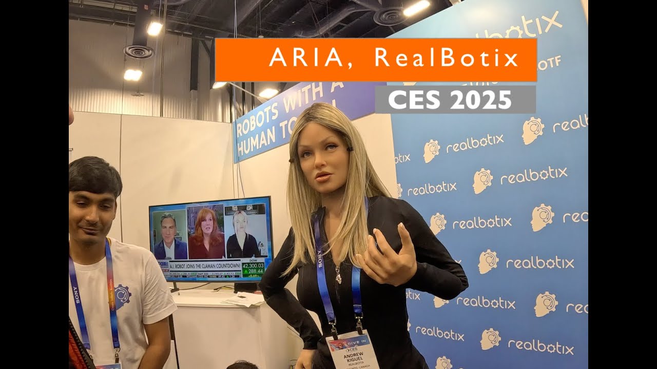 REALBOTIX Booth at CES2025, ARIA Demonstration with Jokes #ai # ...