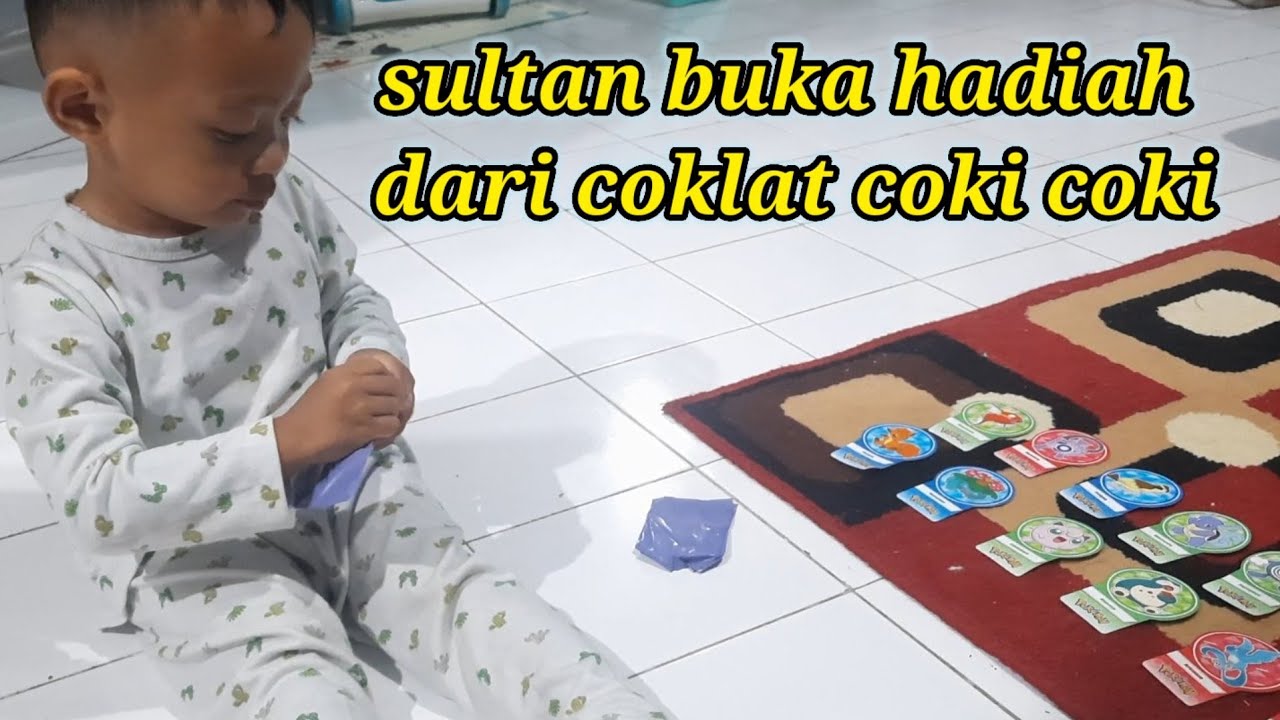 sultan buka hadiah dari coki coki - YouTube