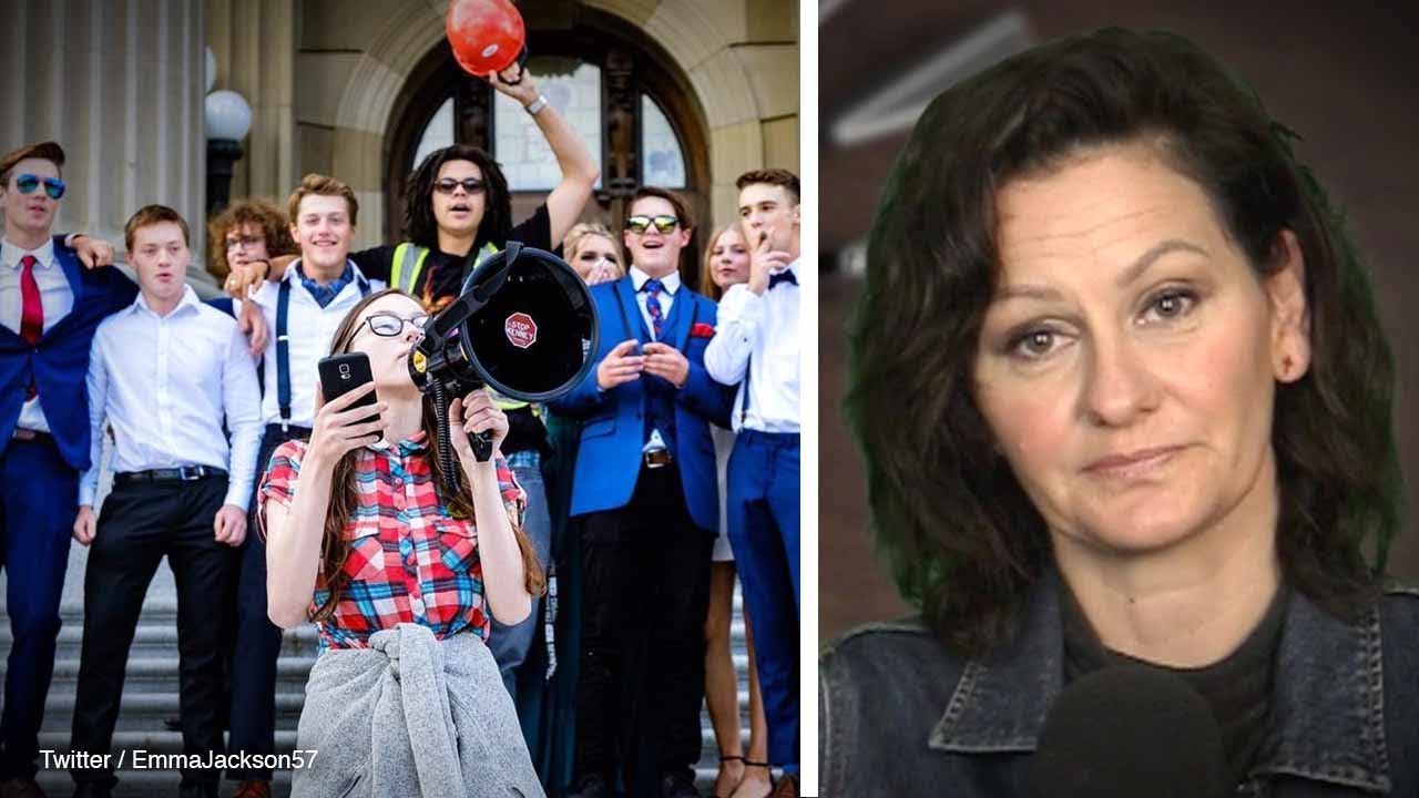 Pro-pipeline teen ATTACKED by climate activist saved by video footage ...