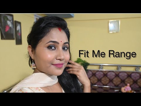 Fit Me Range//দেৱালী , পূজা special makeup look - YouTube