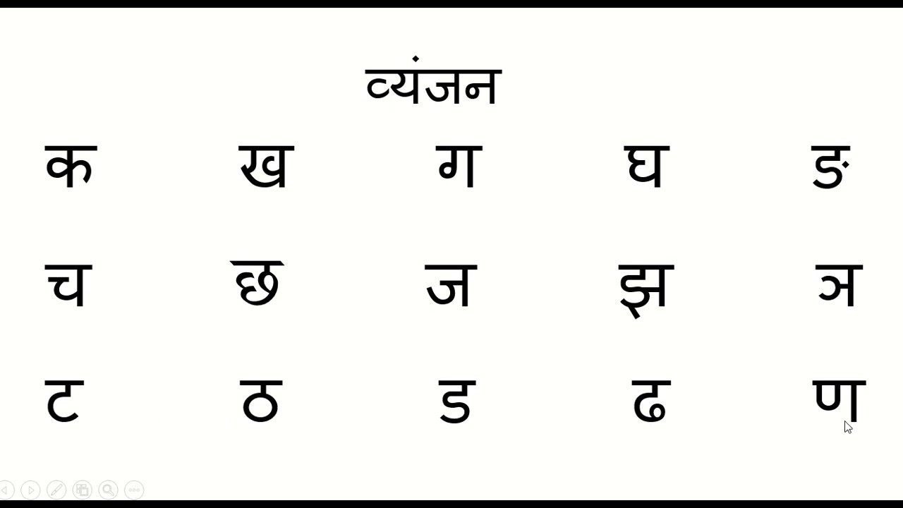 Std 1 Hindi Vyanjan video 1 - YouTube