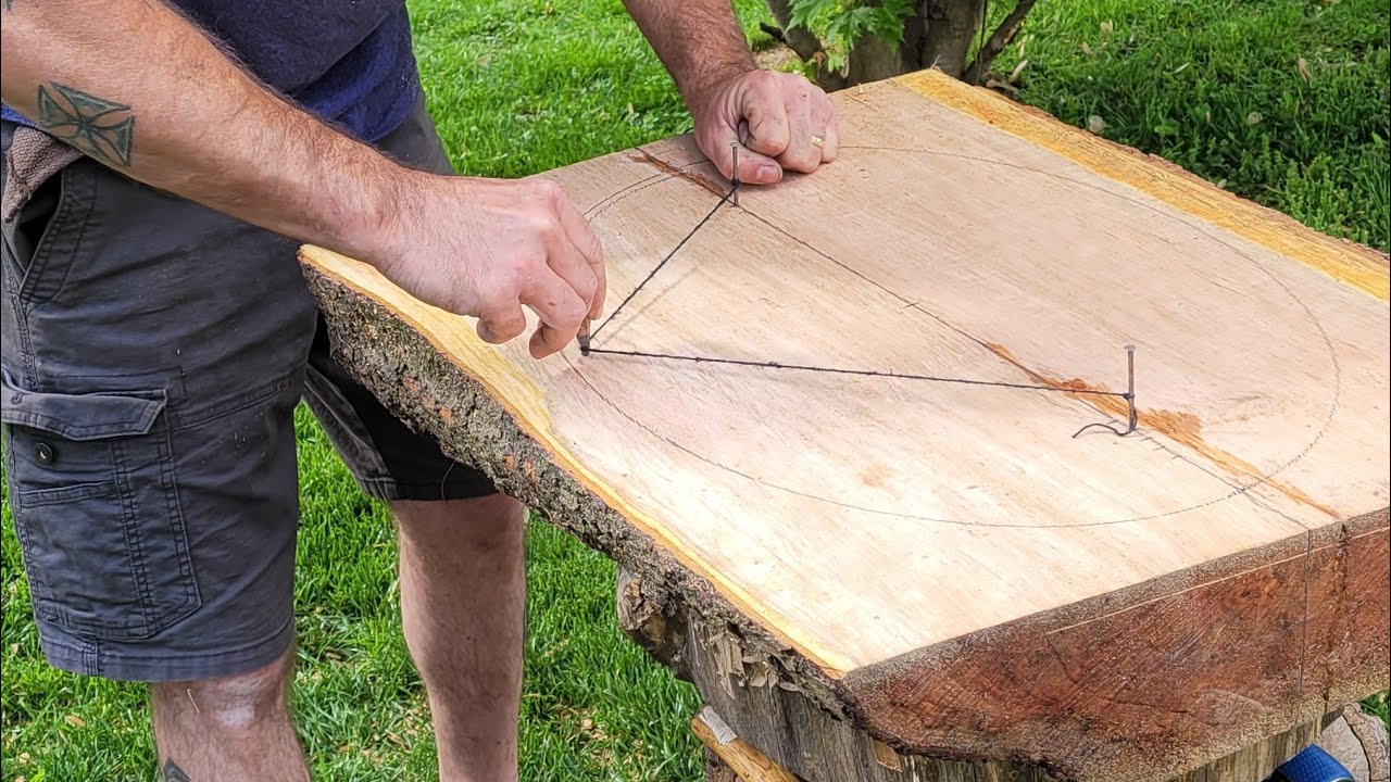 Hand Carved: HUMONGOUS Cherry Dough Bowl by Steve Becher - YouTube