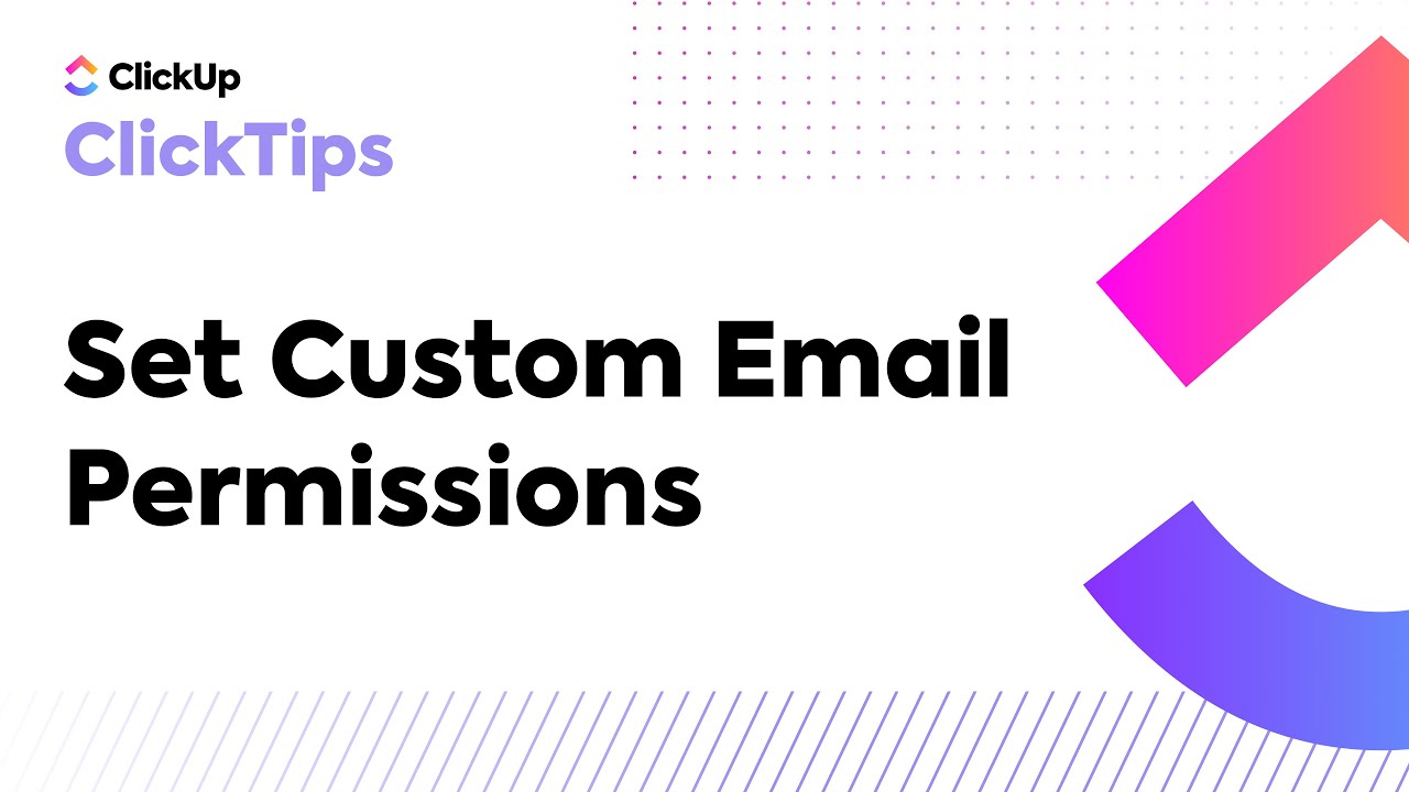 Set Custom Email Permissions (ClickTips) - YouTube