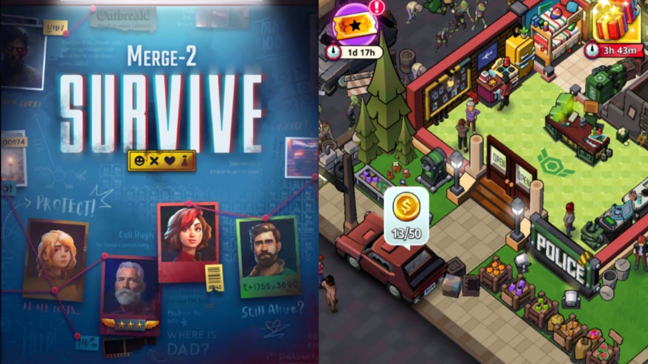 Merge 2 Survive: Zombie Game | Level 4 Part 9 ☠️💀 #merge - YouTube