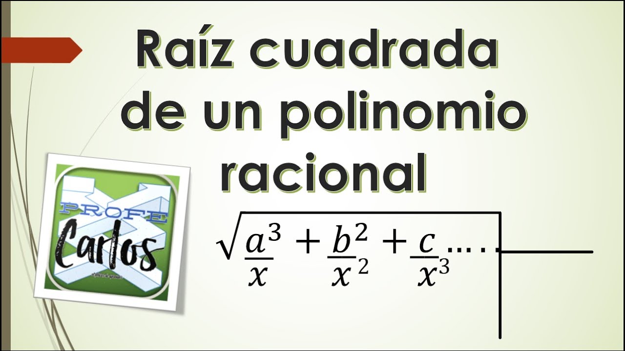 Radiación de polinomios racionales - YouTube