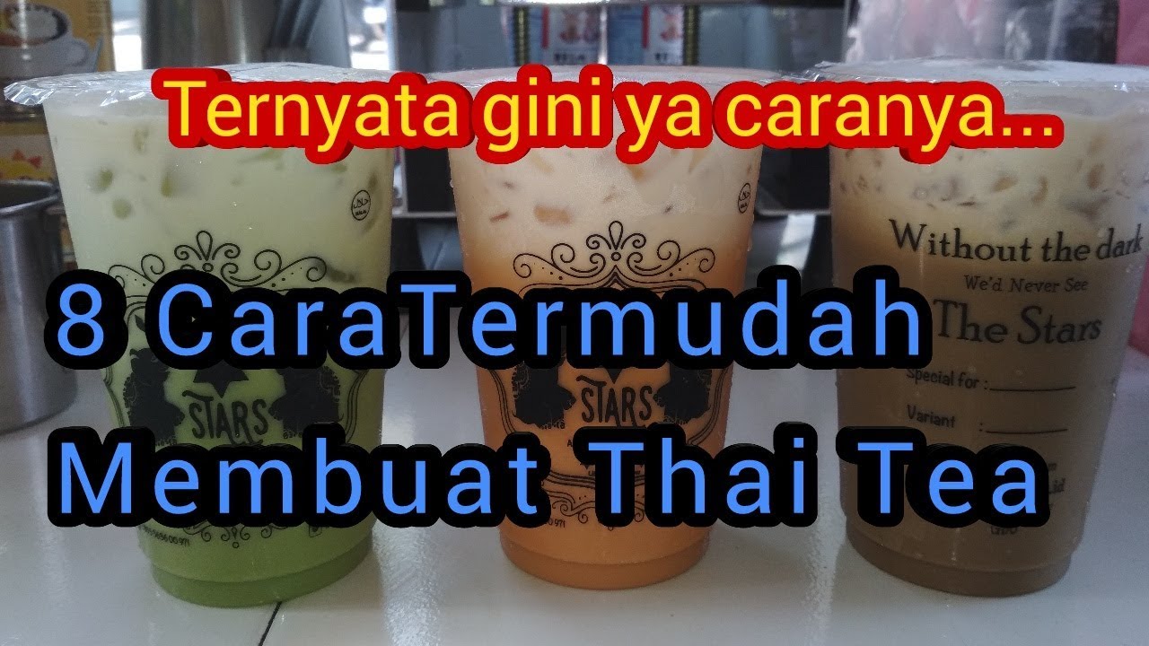 Cara membuat Thai Tea Original untuk jualan - YouTube