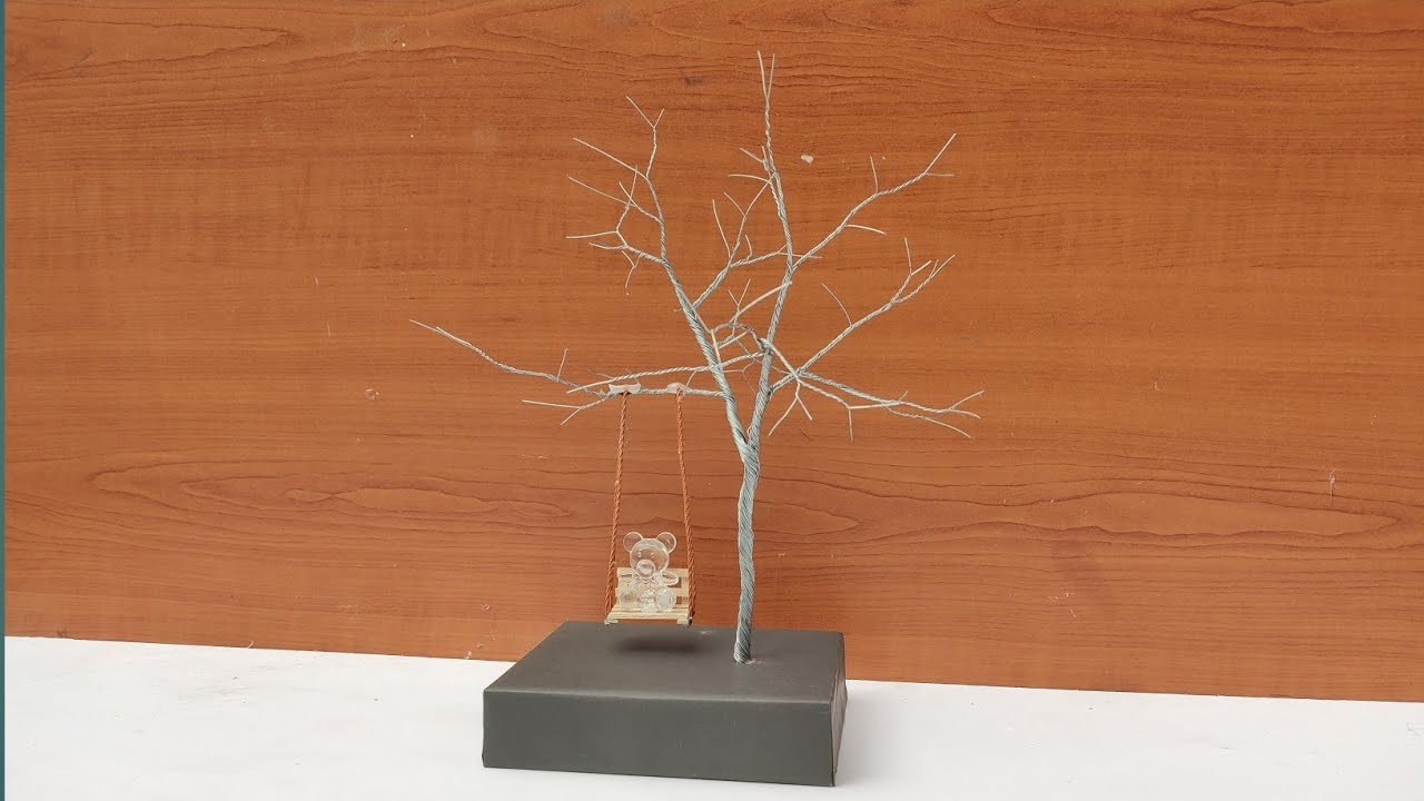 How To Make A Beautiful Tree Showpiece At Home. - YouTube