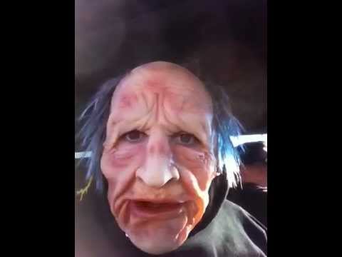 Scary old man mask - YouTube