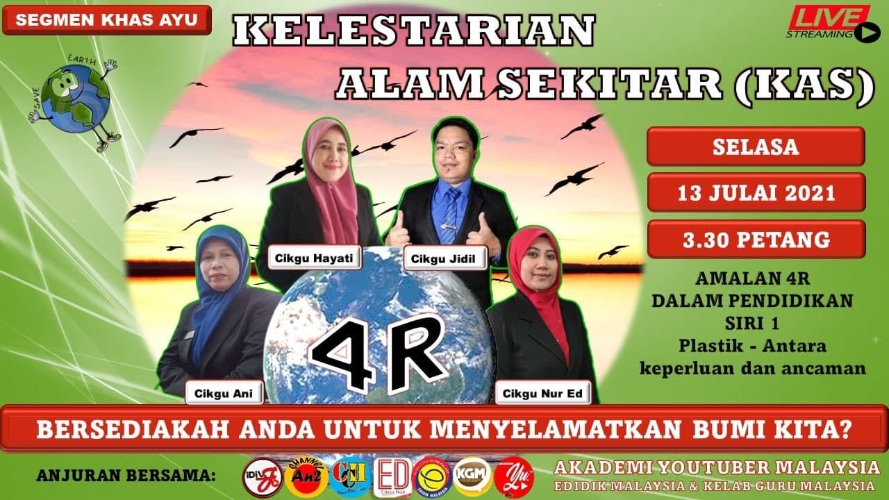 🔴 [LIVE] KELESTARIAN ALAM SEKITAR : AMALAN 4R DALAM PENDIDIKAN SIRI 1 ...