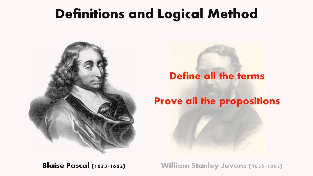 Definitions and Logical Method (by William Stanley Jevons and Blaise ...