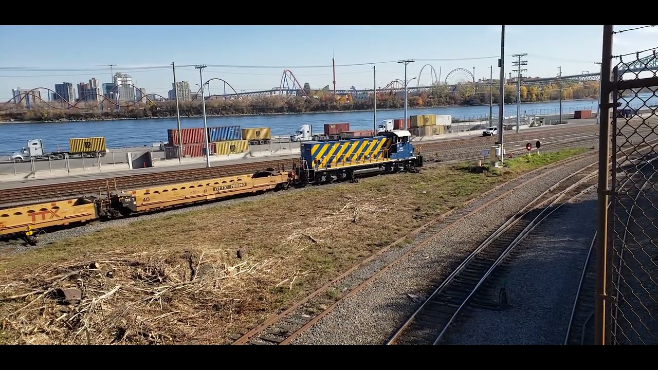 FALL TRAINS Pt 2 Port of Montreal RP20BD Switcher in Action - YouTube