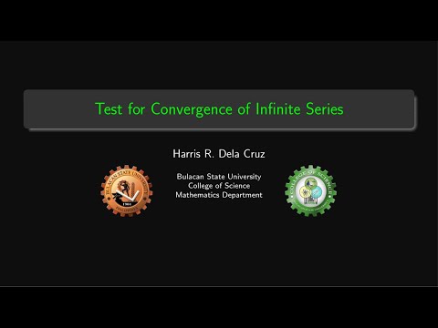 Lec2.2 Test for Convergence of Infinite Series (Part 1) - YouTube