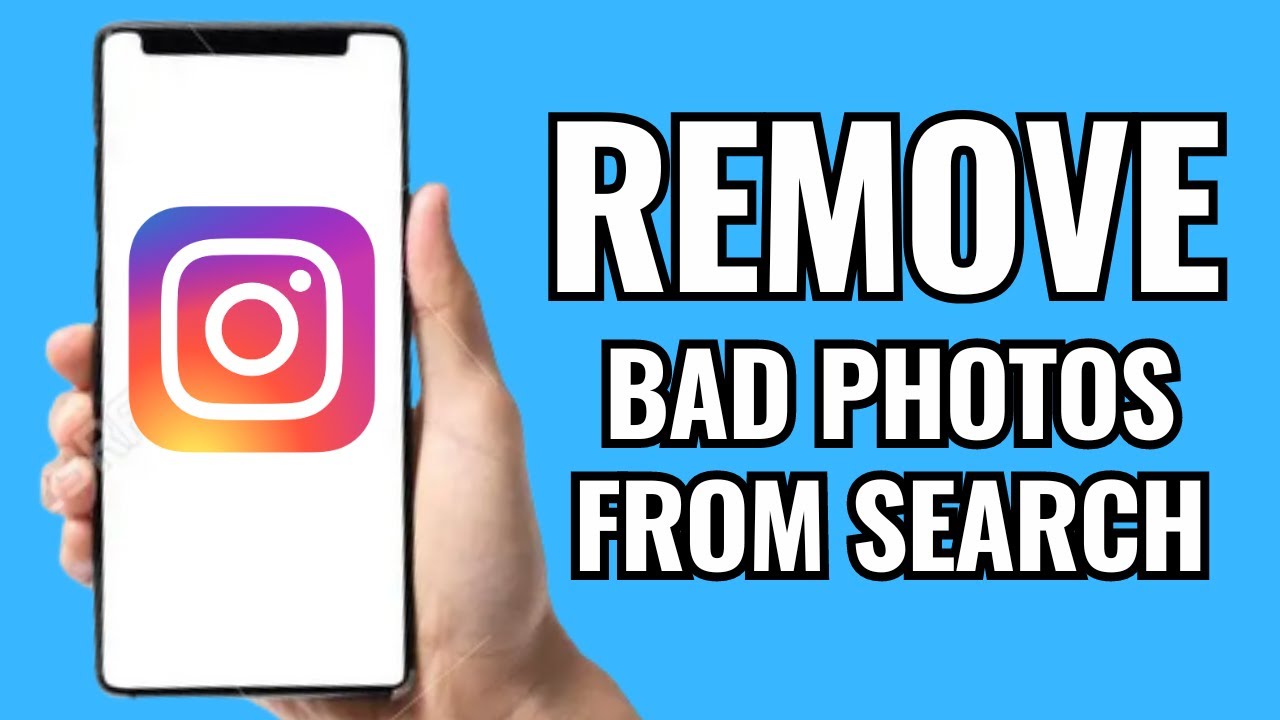 How To Remove Bad Photos From Instagram search page - YouTube