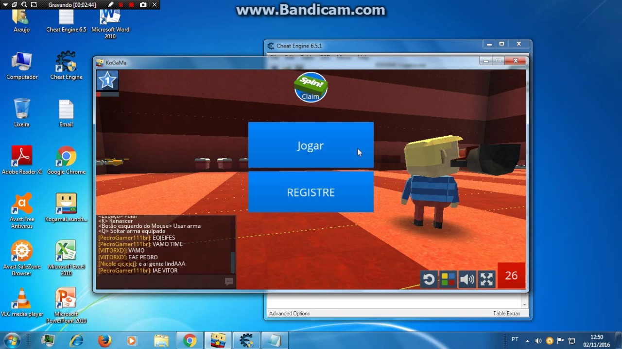 Kogama - hack bazuca + cubgun (infinito e rapdfire) - YouTube