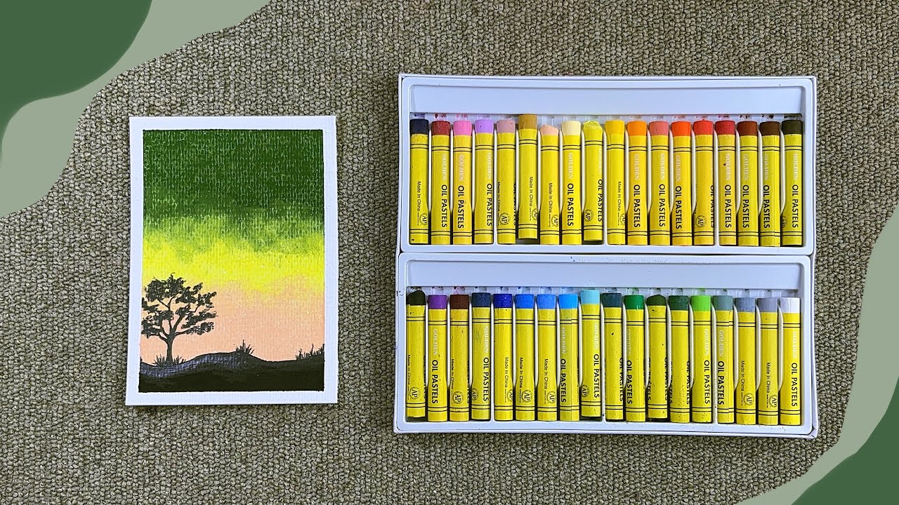 Easy Oil Pastel Drawing for Beginners | Step-by-step Tutorial | How to ...