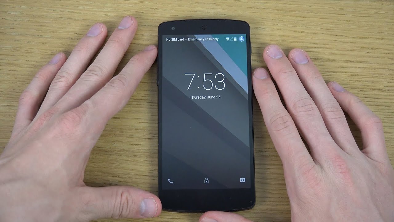 Google Nexus 5 Android L - Lock Screen Review - YouTube