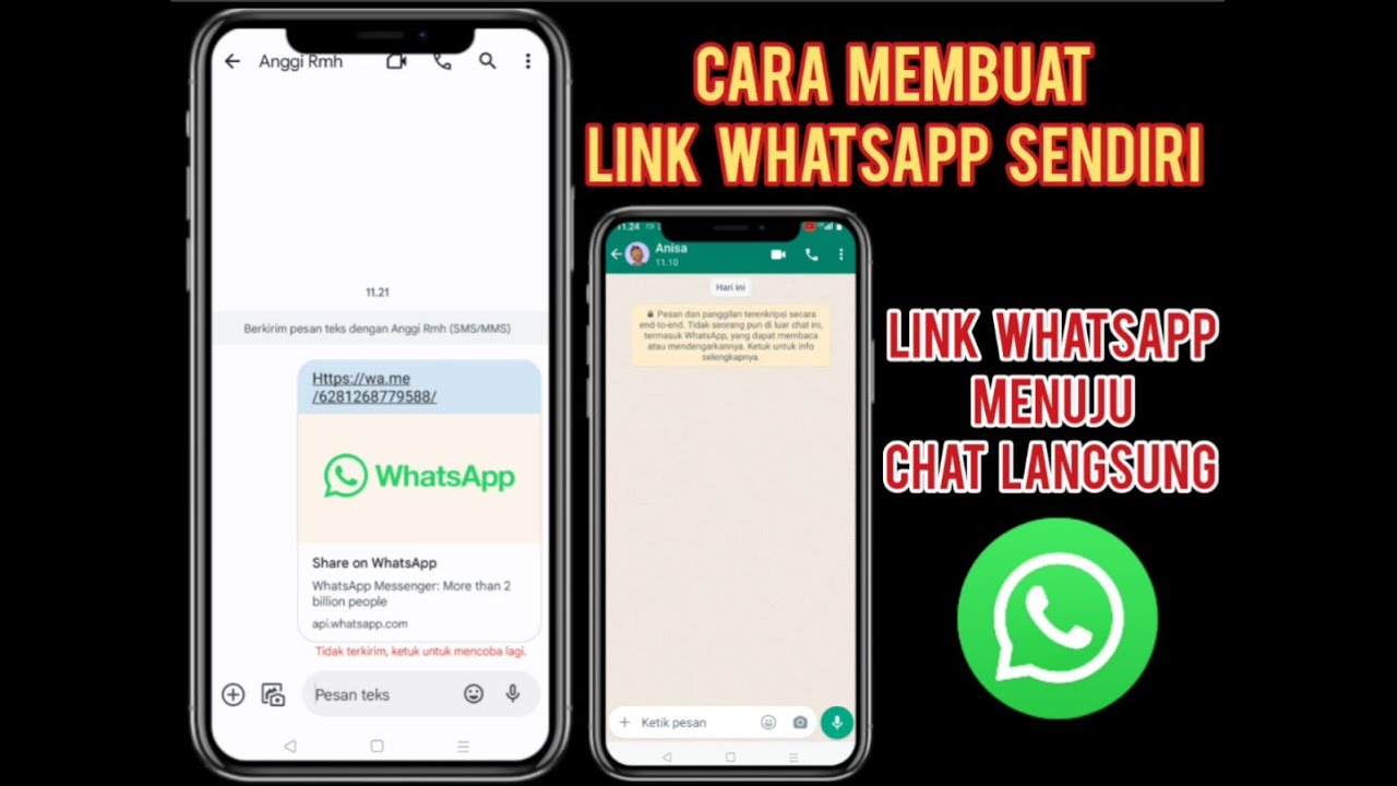 Cara Membuat Link Wa Sendiri / Link WhatsApp Menuju Chat Langsung - YouTube
