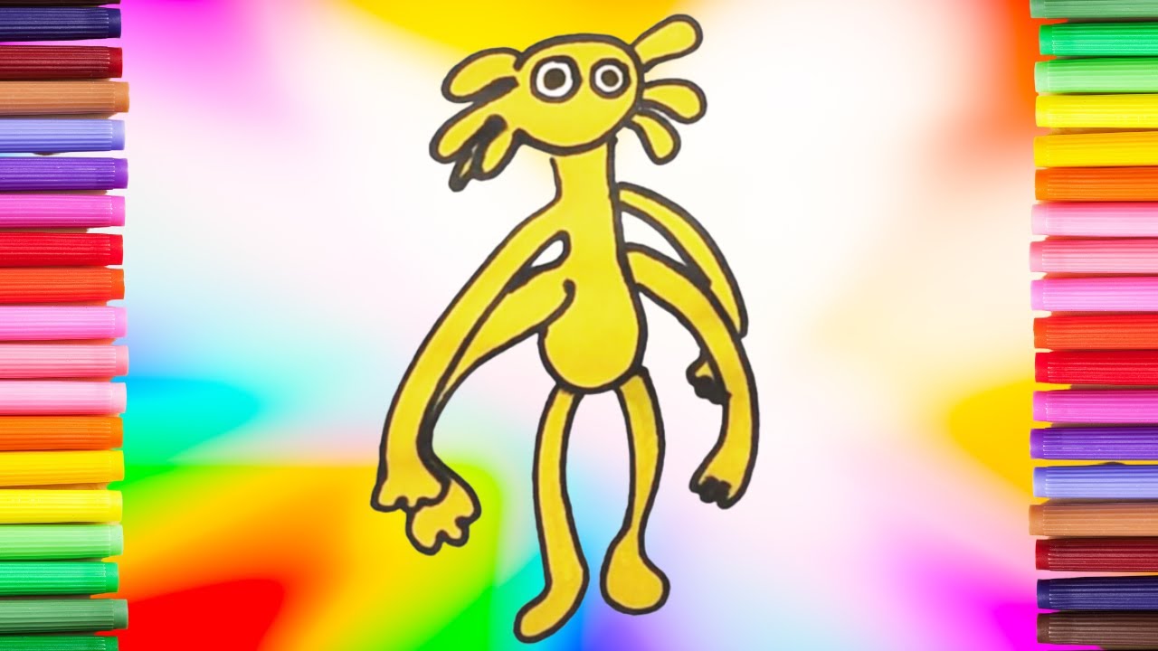 How To Draw Rainbow Friends Yellow 🌈 [Step By Step Easy Drawings] - YouTube