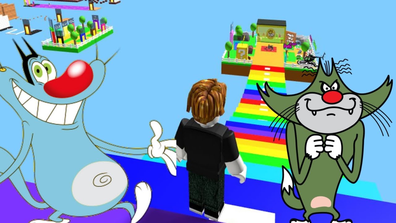 Oggy And Jack Try To Defeat Block Race In Roblox | Roblox Gameplay ...