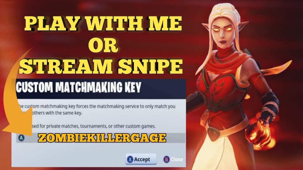 🔴EUROPE🔴FORTNITE CUSTOM MATCHMAKING KEY🔴FORTNITE PLAYING WITH SUBS🔴 ...