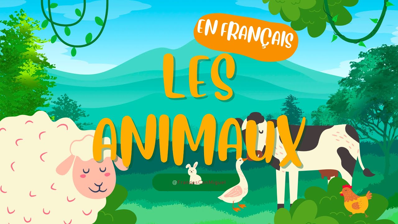 Les ANIMAUX de la FERME en français / Los ANIMALES de la GRANJA en ...