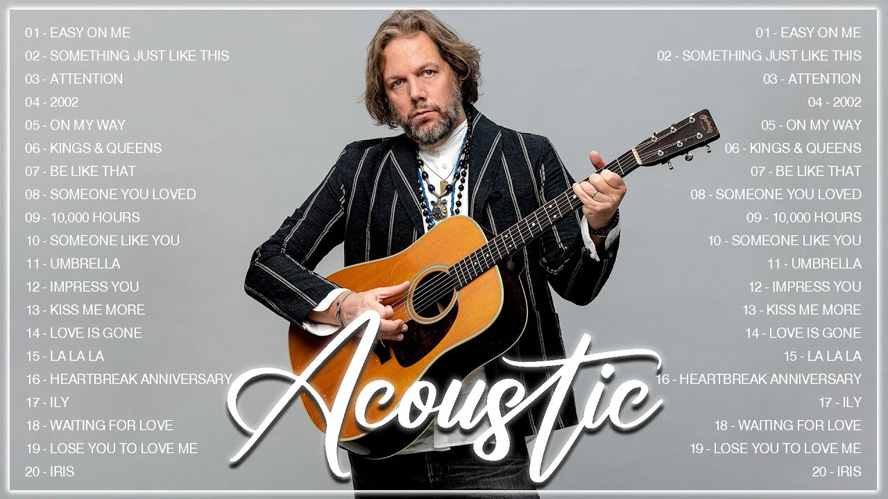 Top Hits Ballad English Acoustic Love Songs - Most Popular Acoustic ...