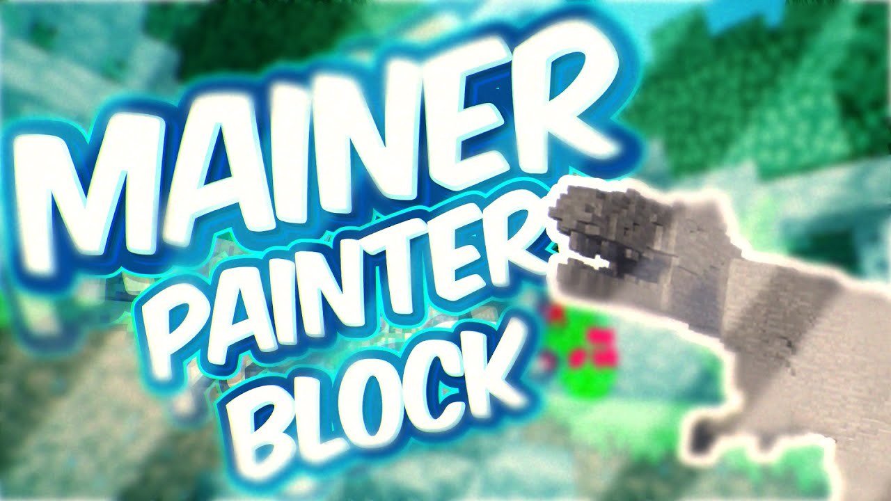 Stwórz własny model bloku! Minecraft: Miner Painter Block MOD - YouTube