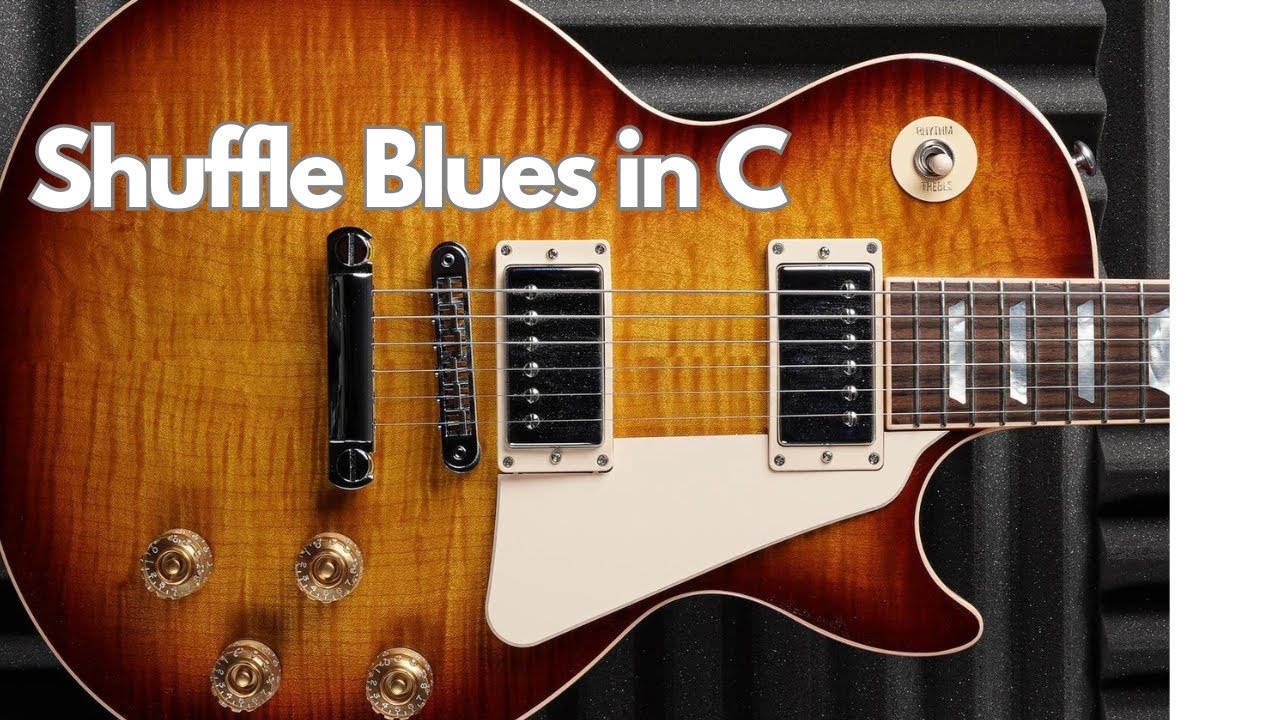 Blues Shuffle In C - Guitar Backing Track Jam - Medium Fast Tempo - YouTube