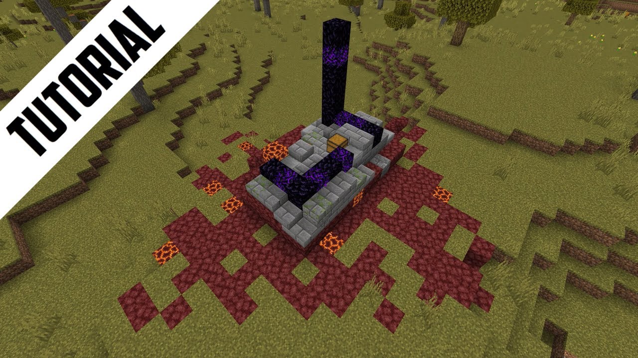 Minecraft: How to Build a Collapsed Portal (Step By Step) - YouTube