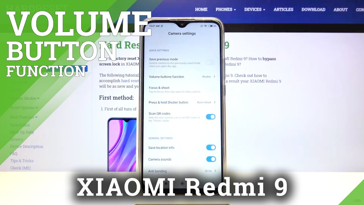 Volume Button Functions – XIAOMI Redmi 9 and Camera Keys Managing - YouTube