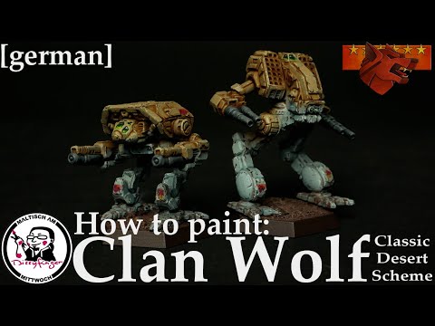 How to paint: Clan Wolf Classic Desert Scheme / Battletech [german / HD ...