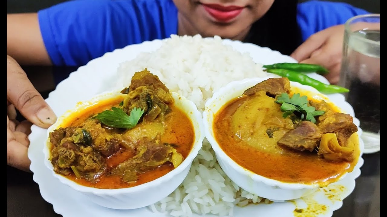 Mutton Curry Rice Eating/Foodie Dipa - YouTube