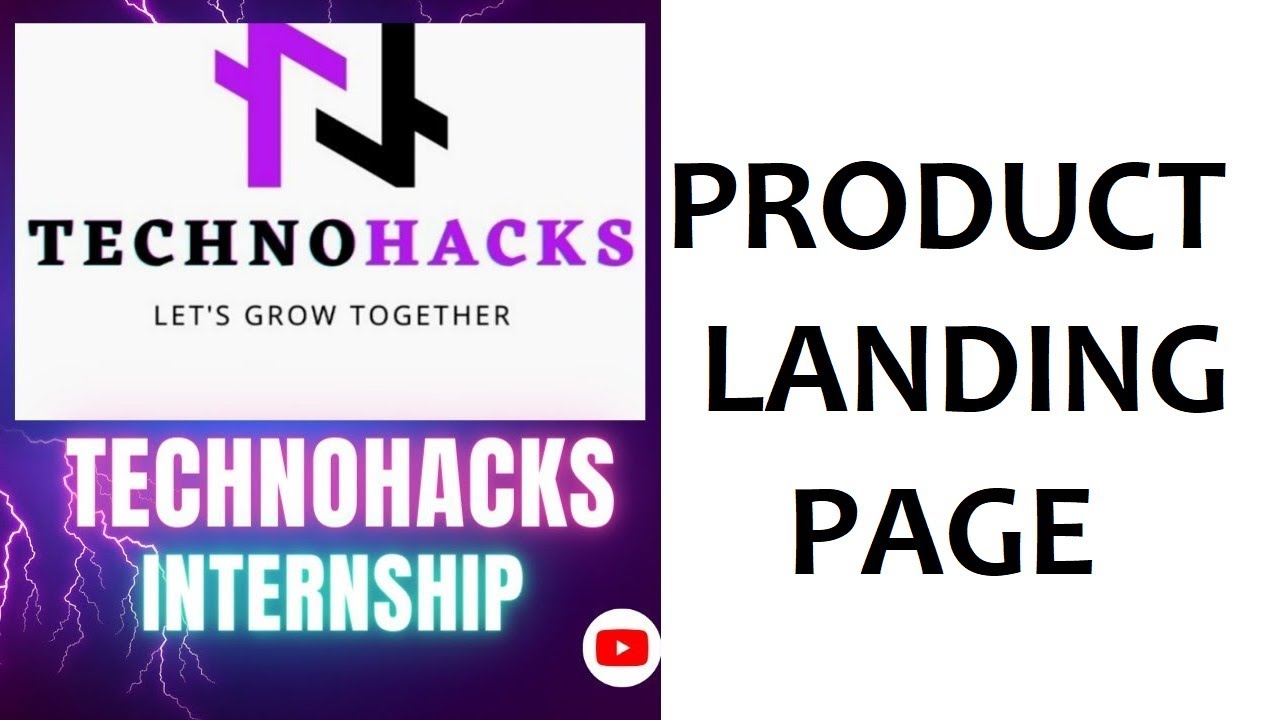 Product Landing Page | With Source Code & Live Preview | Web Developer Intern | TechnoHacks ...